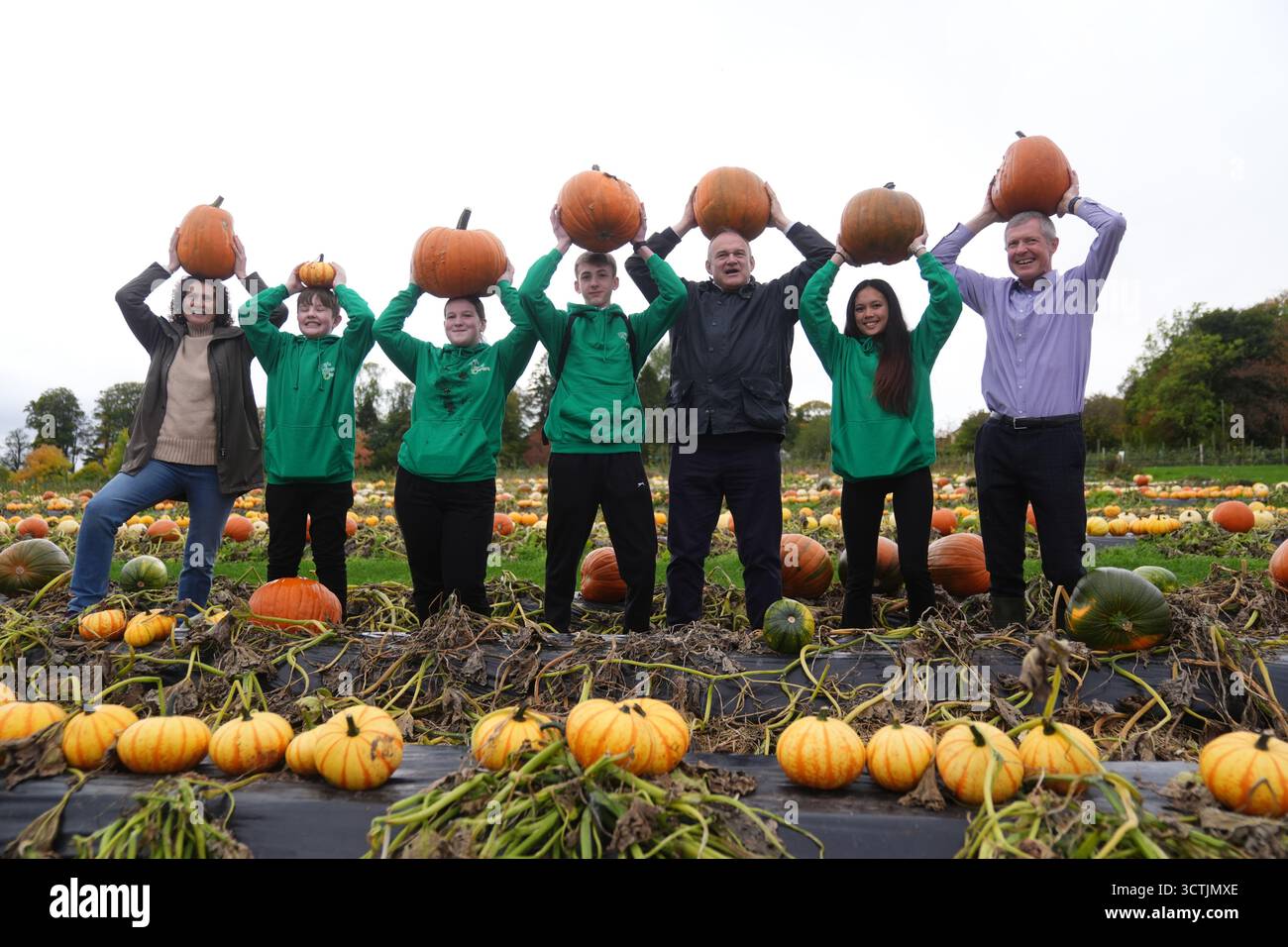 Liberal Democrats Leader Sir Ed Davey visits the 'pick-your-own ...
