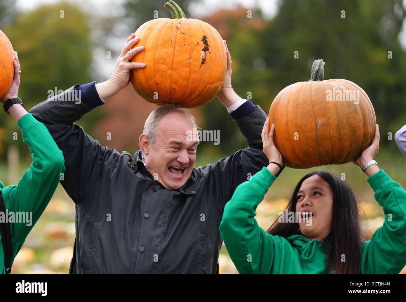 Liberal Democrats Leader Sir Ed Davey visits the 'pick-your-own ...