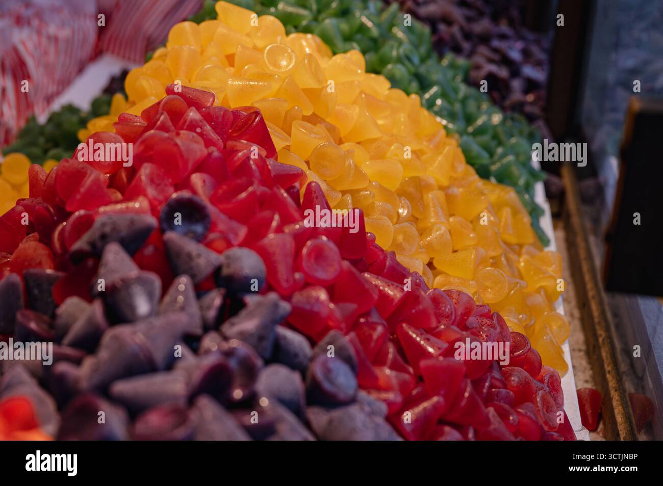 A cuberdon, a cone-shaped Belgian candy Stock Photo - Alamy