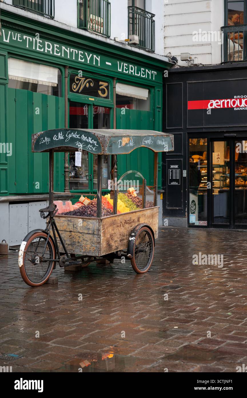 A cuberdon, a cone-shaped Belgian candy Stock Photo - Alamy