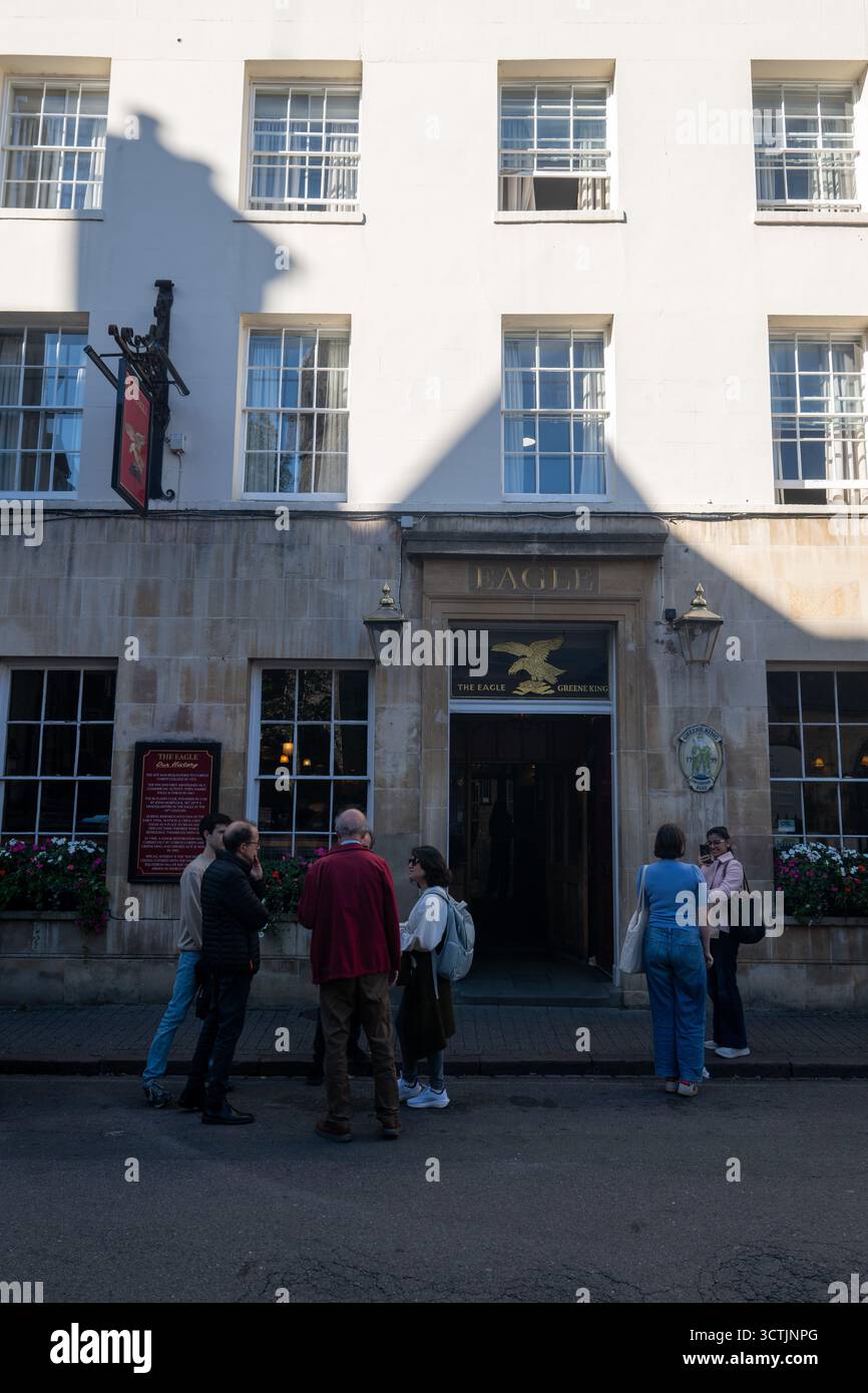 The Eagle Pub in Cambridge, famous historic inn where Watson and Crick ...