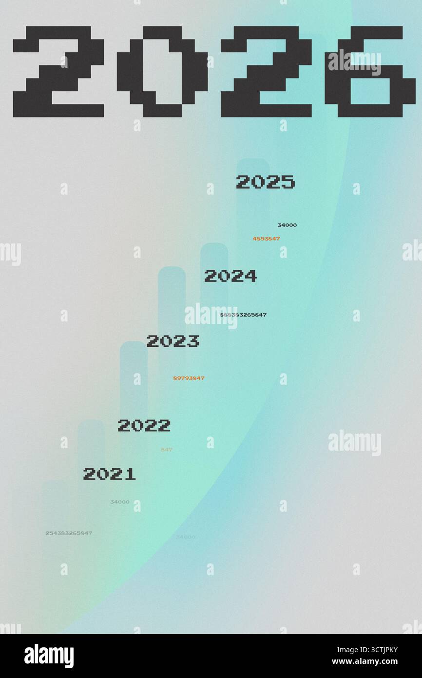 Data trend showing projections from 2021 to 2026 with increasing values ...