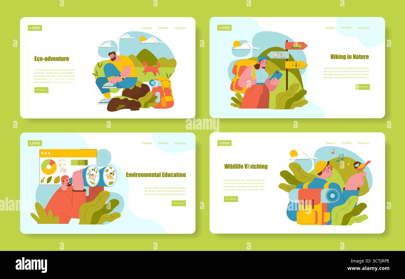 Natural wildlife observation Stock Vector Images - Alamy