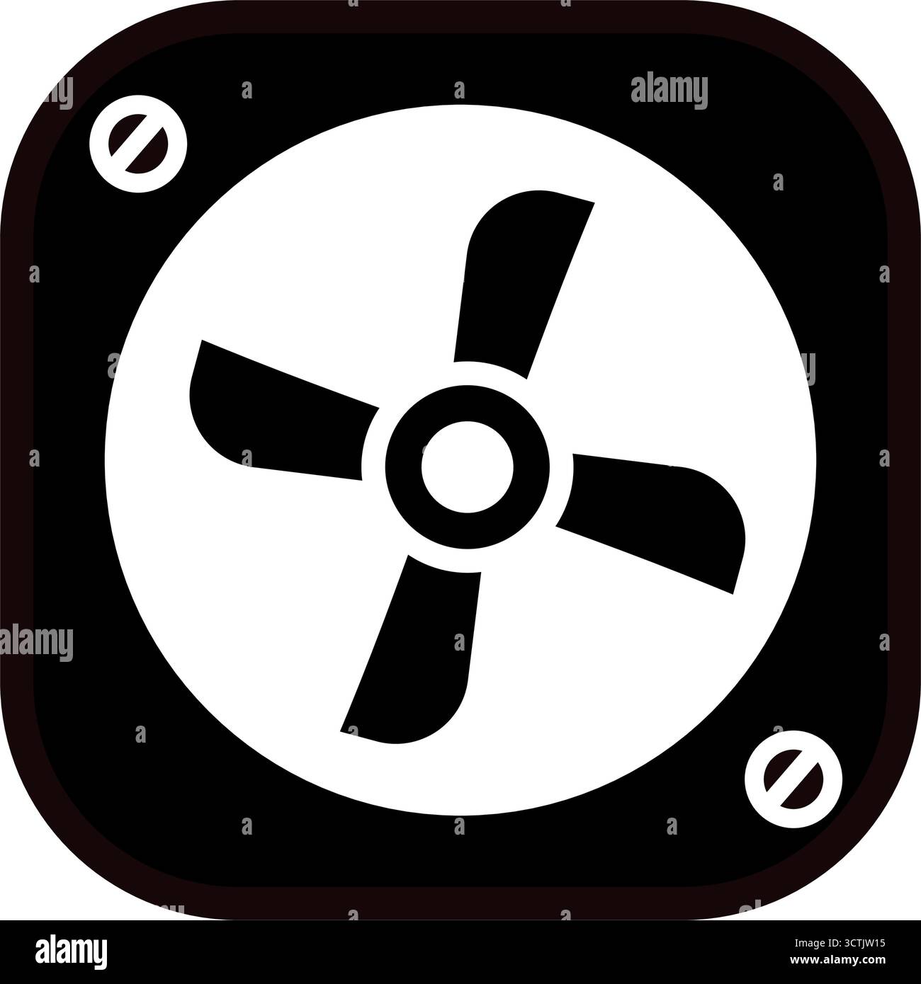 computer case fan -vector icon Stock Vector Image & Art - Alamy