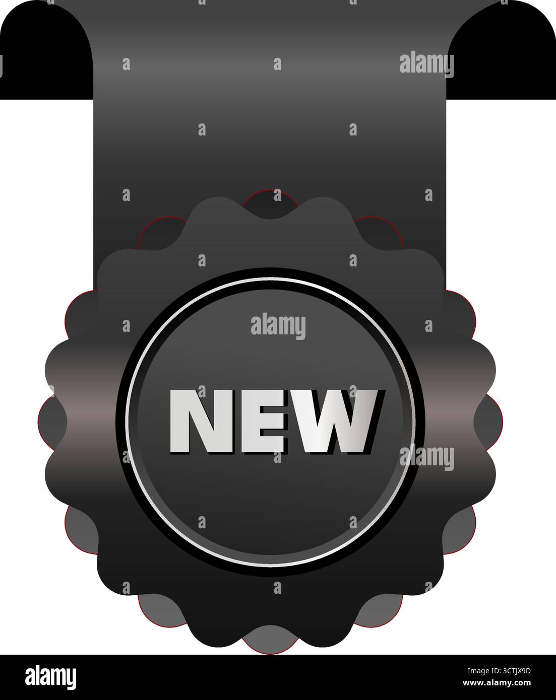 New product black ribbon Stock Vector Images - Alamy