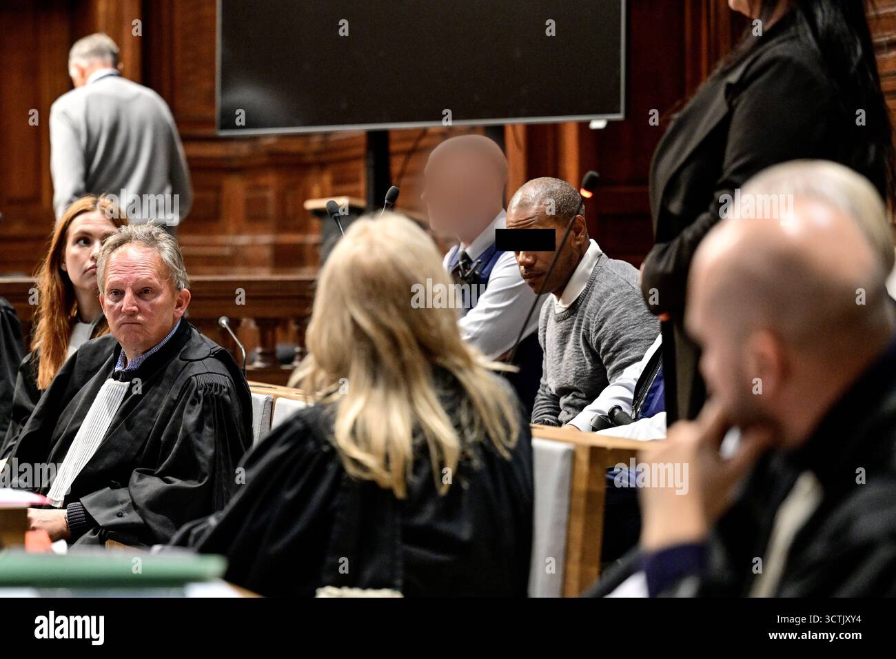 Accused Edgerton Schermer and Lawyer Johan Platteau pictured during the ...