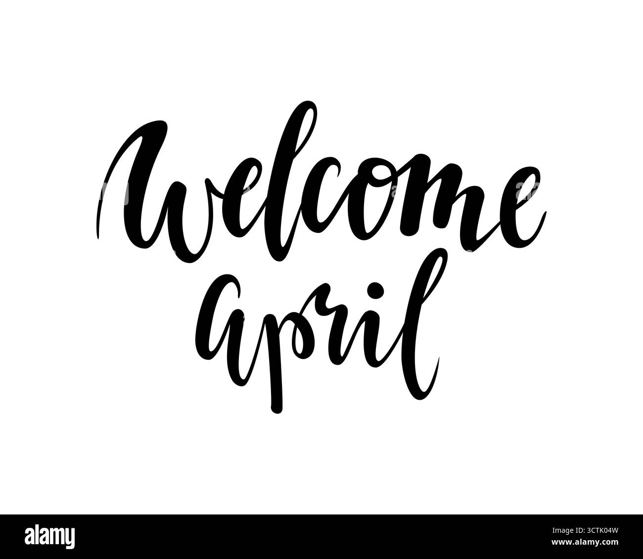Welcome april Cut Out Stock Images & Pictures - Alamy