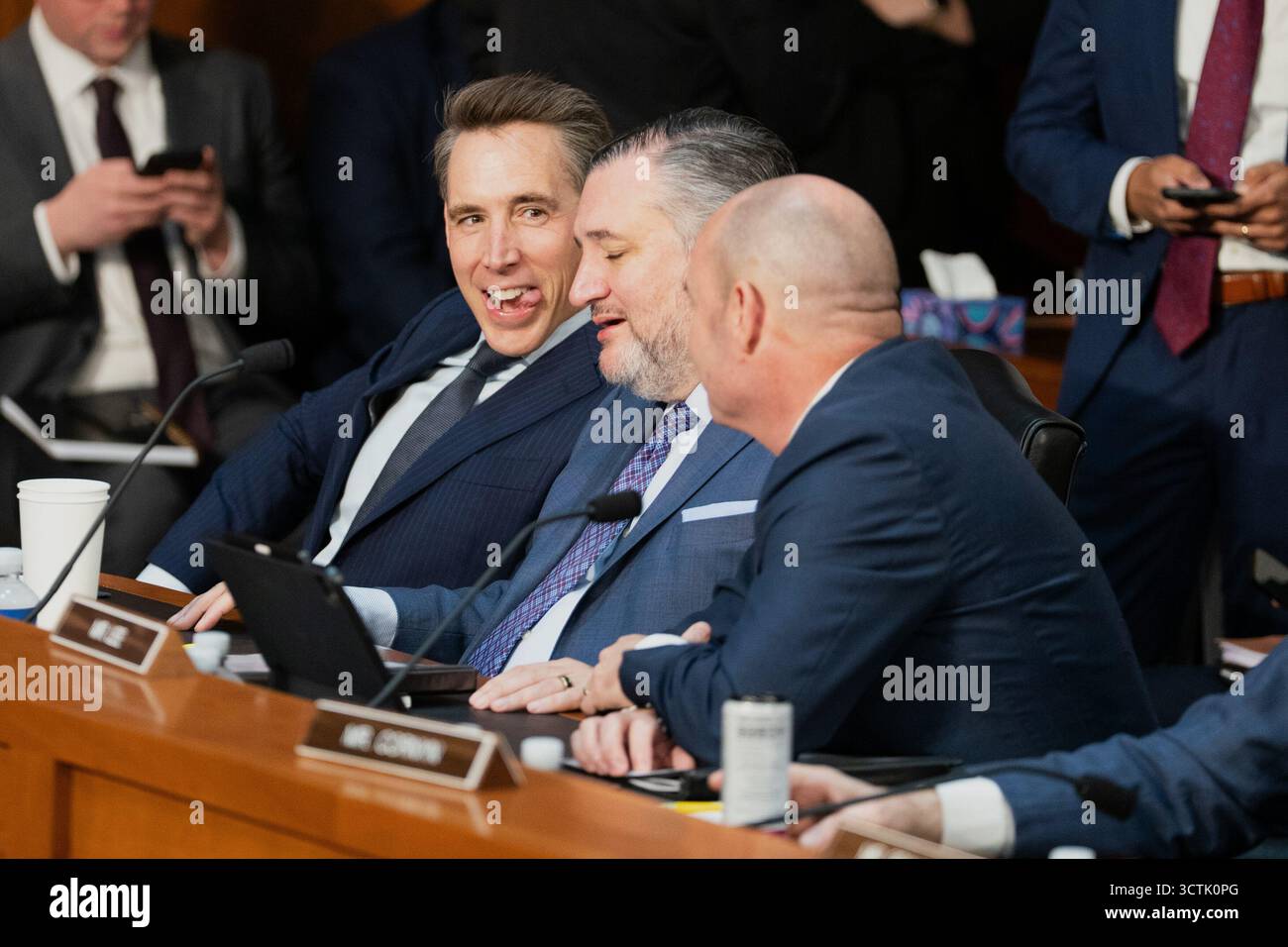 Sen. Josh Hawley, R-Mo., Sen. Ted Cruz, R-Texas, Sen. Mike Lee, R-Utah ...