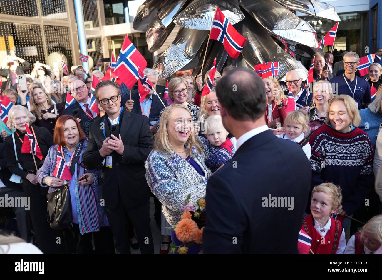 Crown Prince Haakon of Norway arrives at the Norway House in ...
