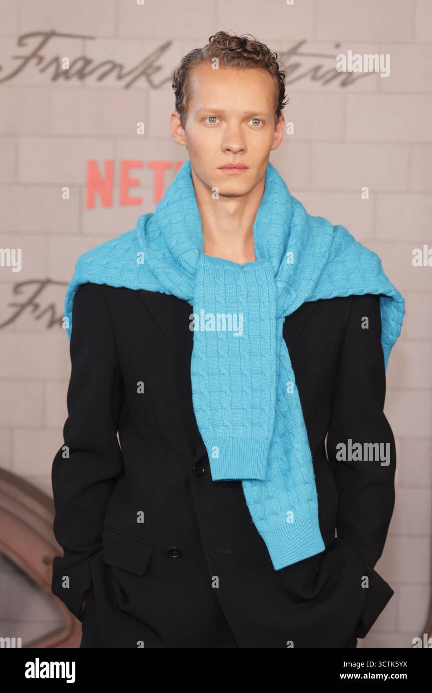 Felix Kammerer attends 'Frankenstein' Film Premiere at the Academy ...
