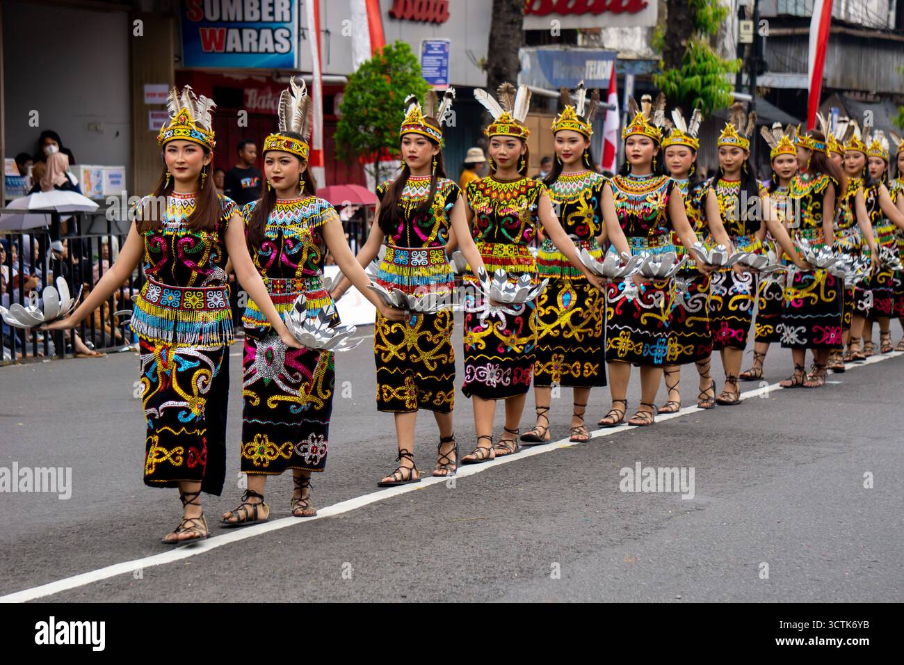 Temengang madang dance from north Borneo.This dance depicts the ...