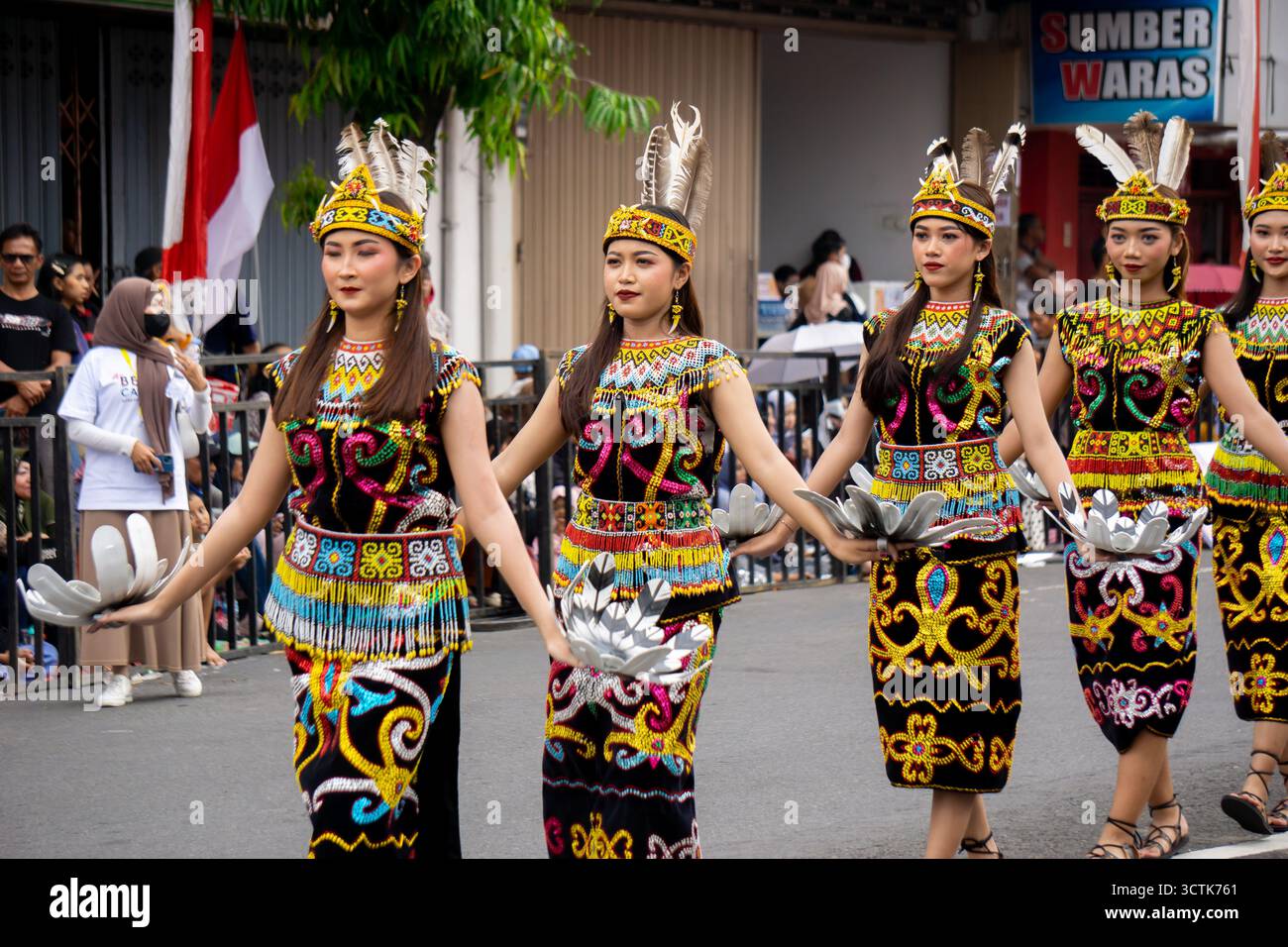 Temengang madang dance from north Borneo.This dance depicts the ...