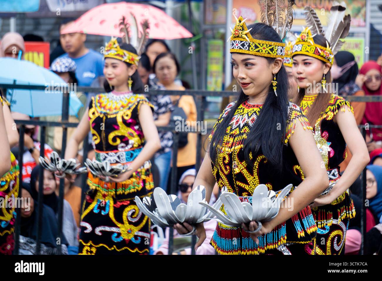 Temengang madang dance from north Borneo.This dance depicts the ...