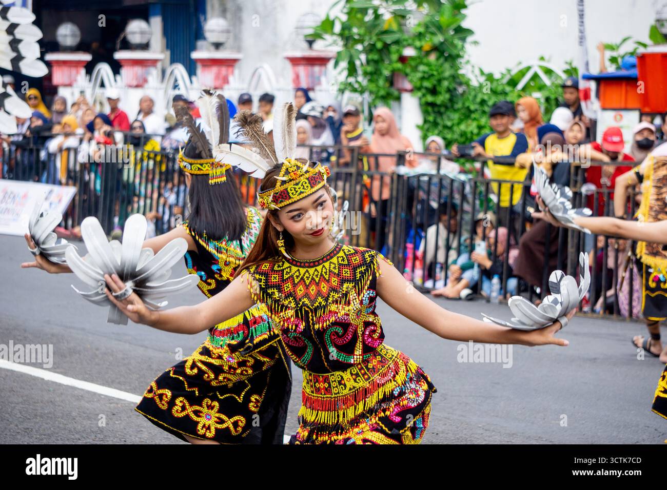 Temengang madang dance from north Borneo.This dance depicts the ...