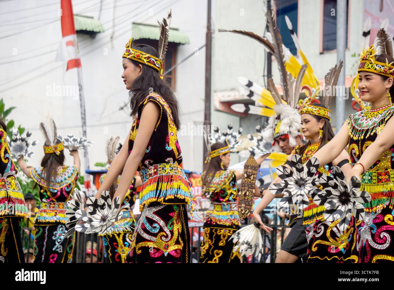 Temengang madang dance from north Borneo.This dance depicts the ...