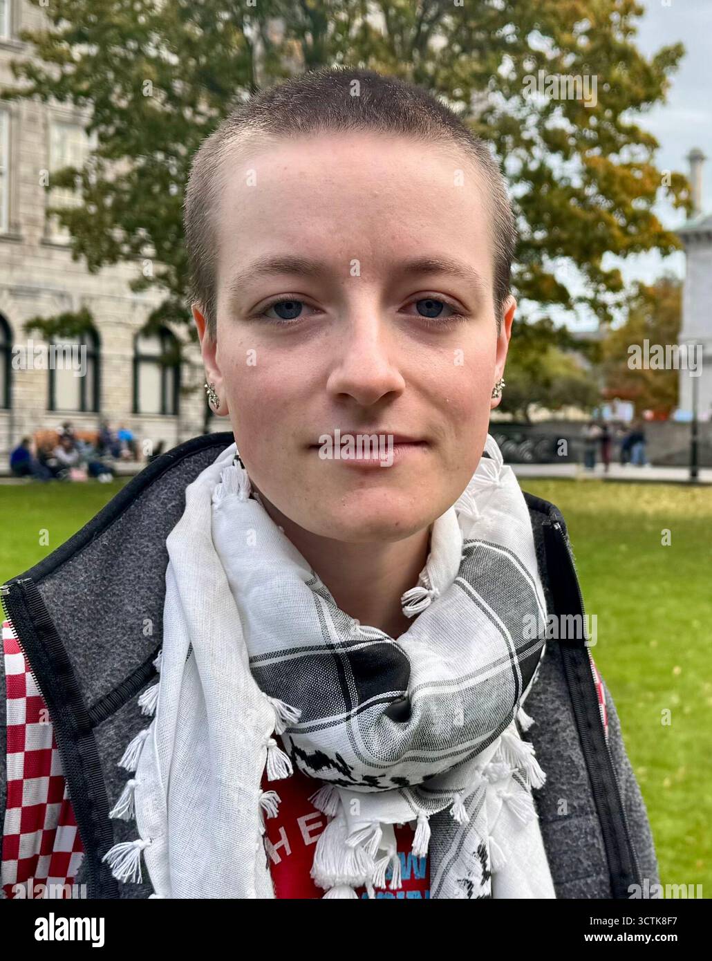 English Literature student Amy Kennedy, at Trinity College in Dublin ...