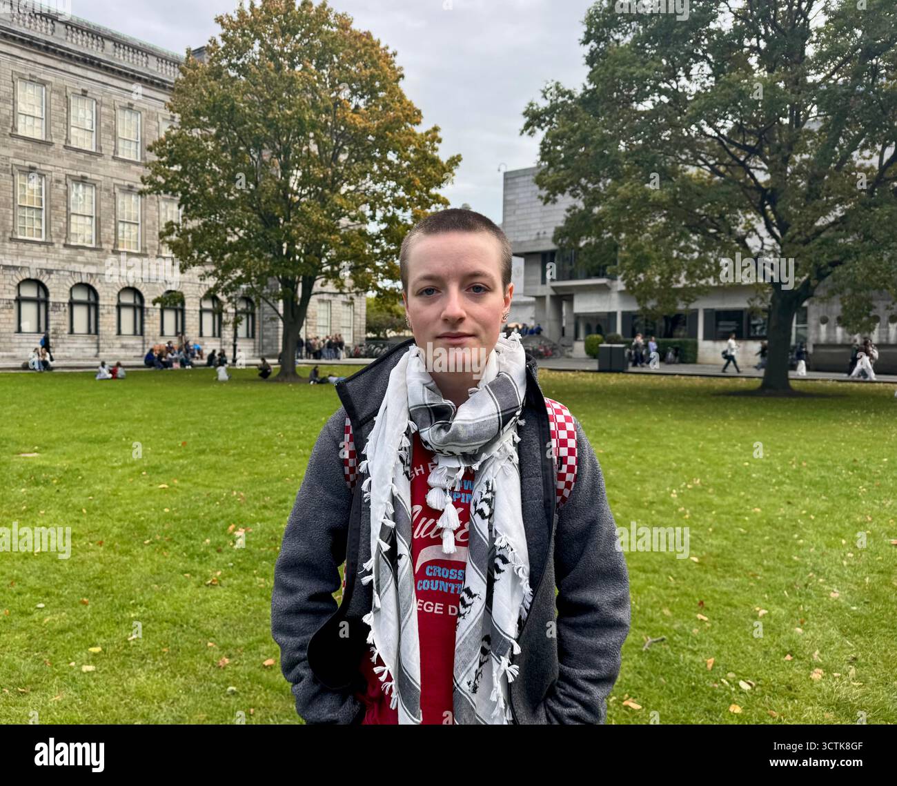 English Literature student Amy Kennedy, at Trinity College in Dublin ...