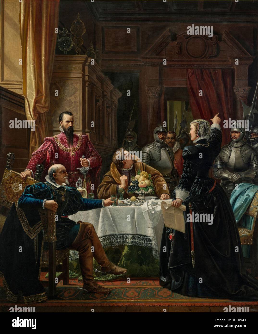 Duke of Alba and Countess Katharina of Schwarzburg at Rudolstadt Castle ...