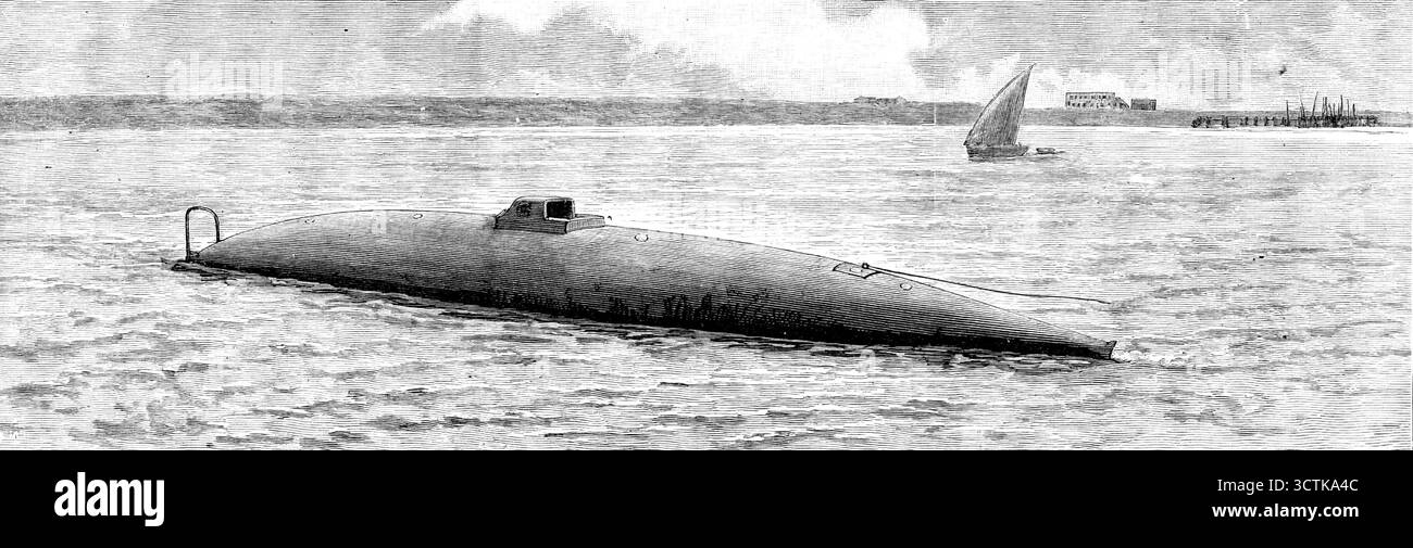 The new Spanish submarine torpedo-vessel, El Peral, at Cadiz: the Peral ...