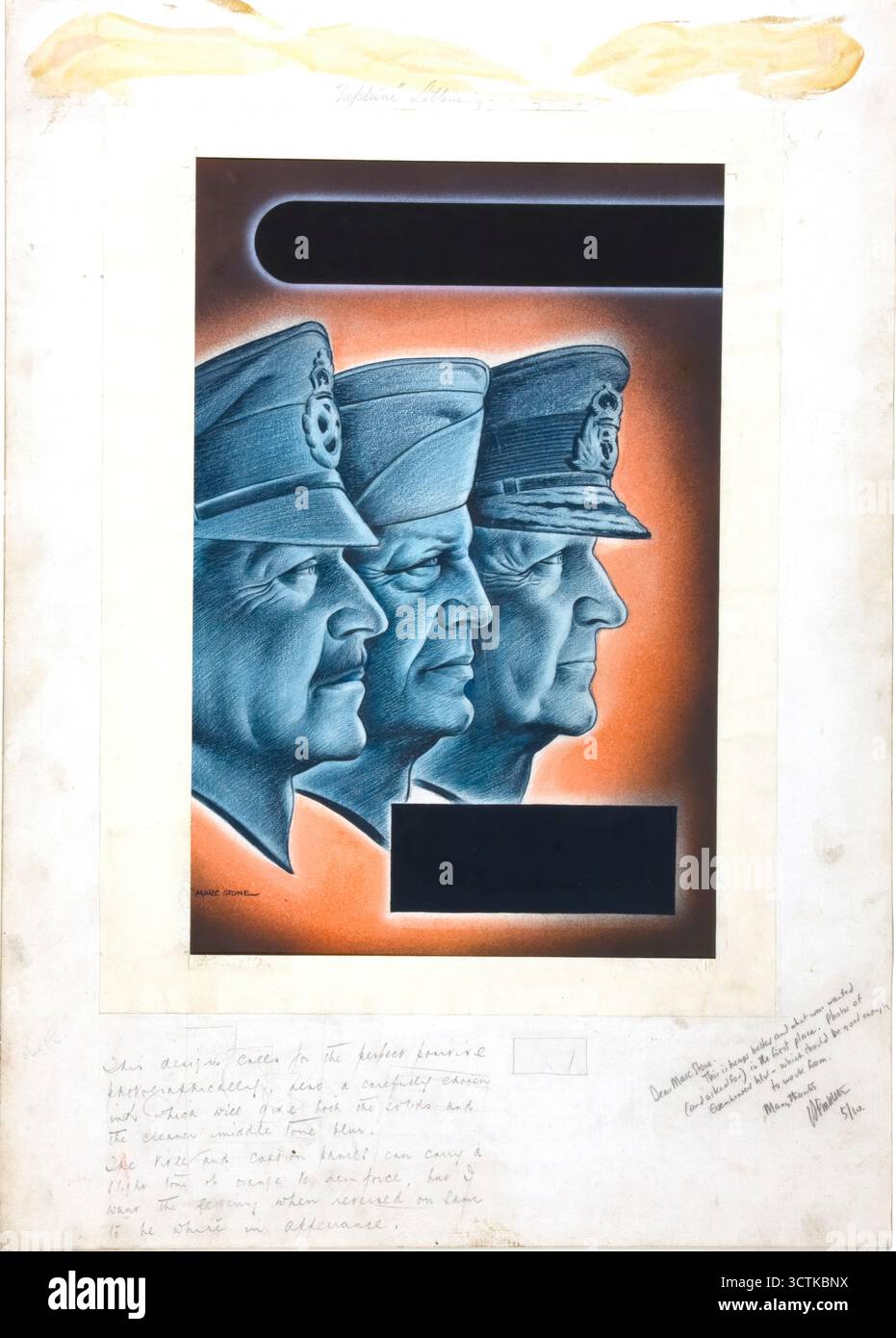 Field Marshal Alexander, General Eisenhower and Admiral Cunningham ...