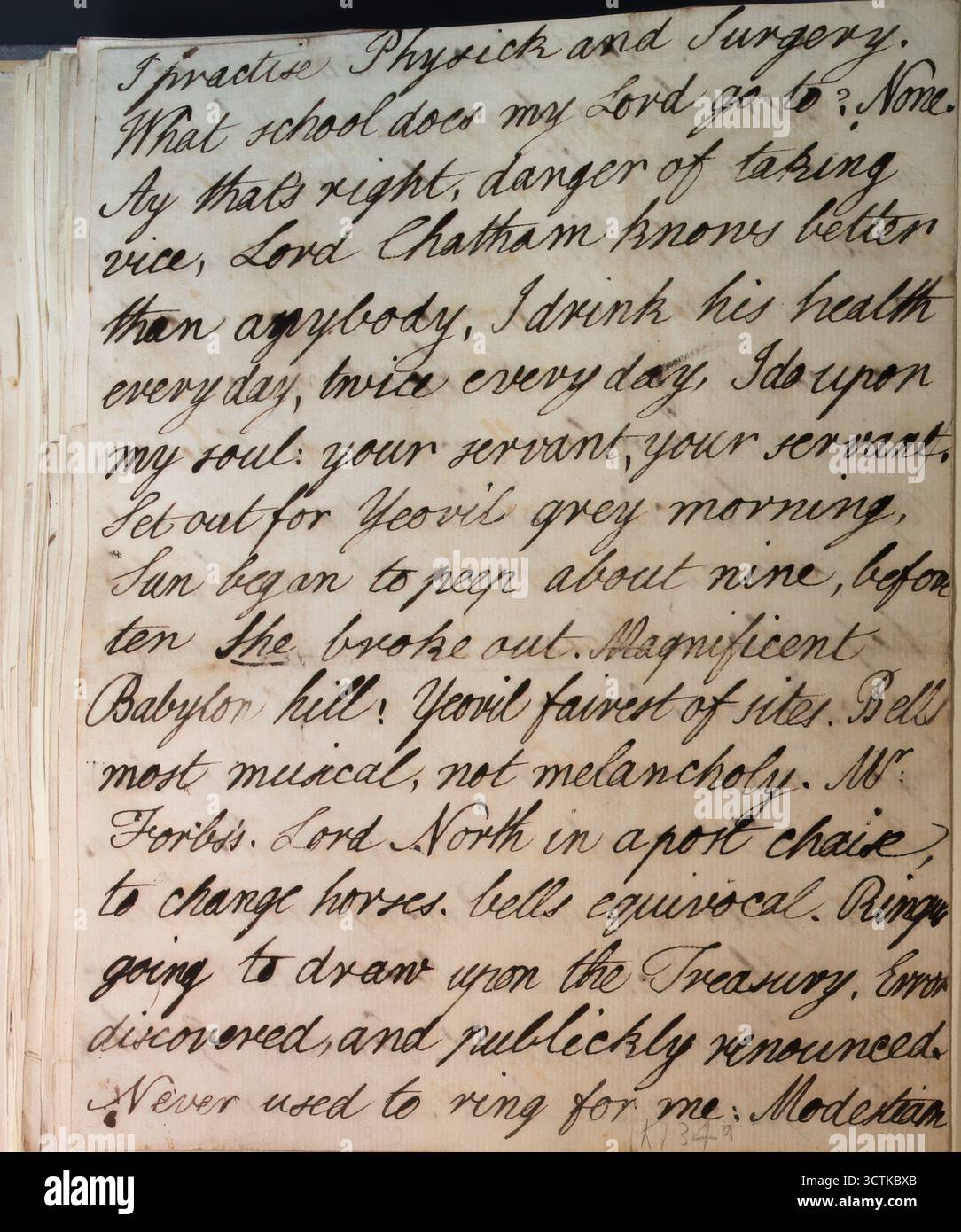 Letter from Hester Pitt, between 1766 and 1770 Stock Photo - Alamy