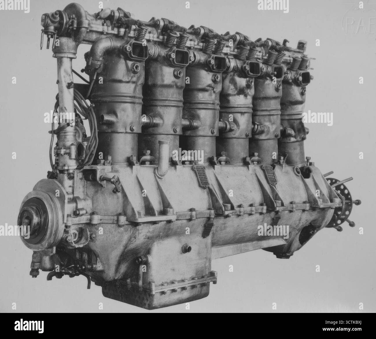 Basse & Selve BuS IV aircraft engine (German) from World War 1, exhaust ...