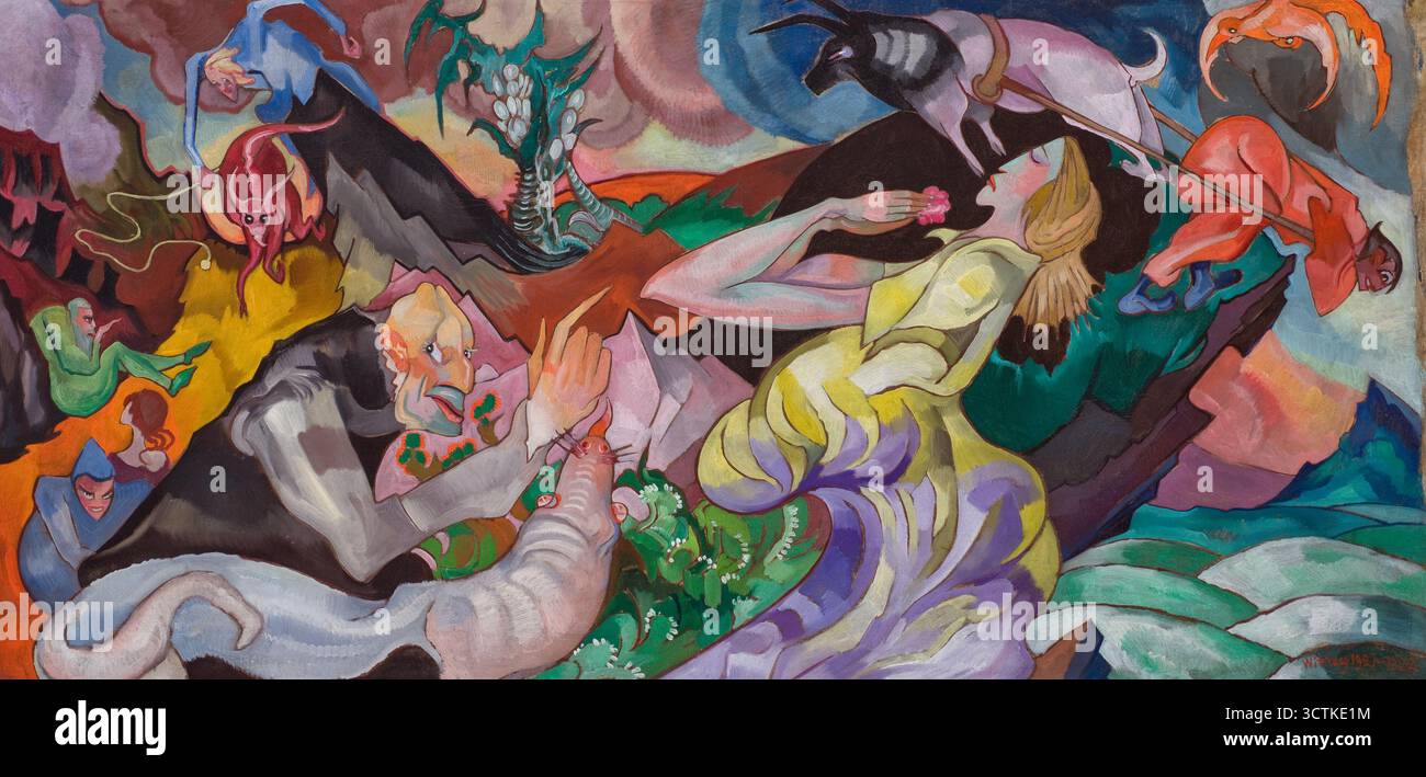 Temptation of St Anthony II, between 1921 a 1922 Stock Photo - Alamy