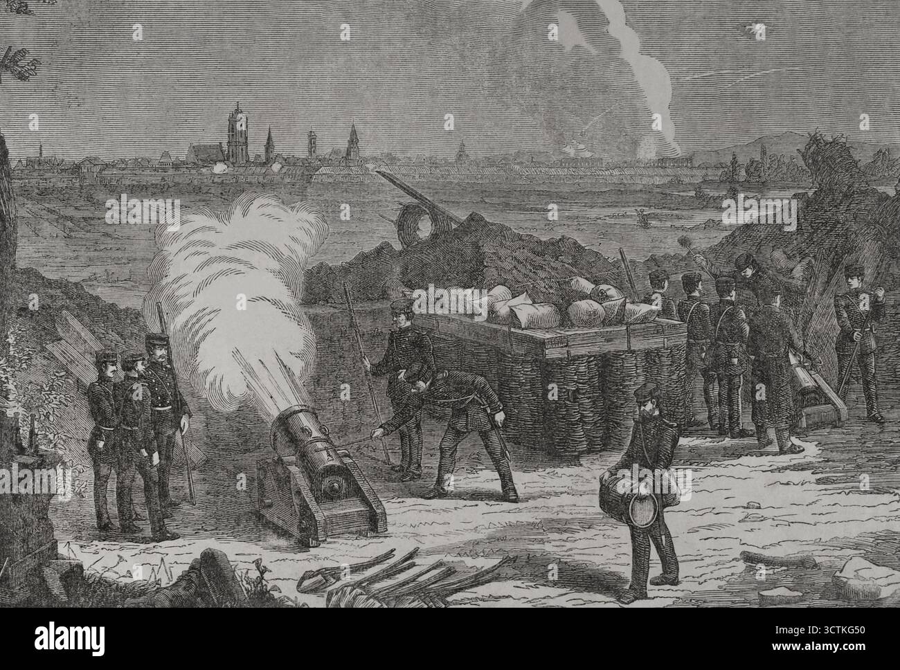 Franco-Prussian War (1870-1871): Siege of Sélestat (Schlettstadt) by ...