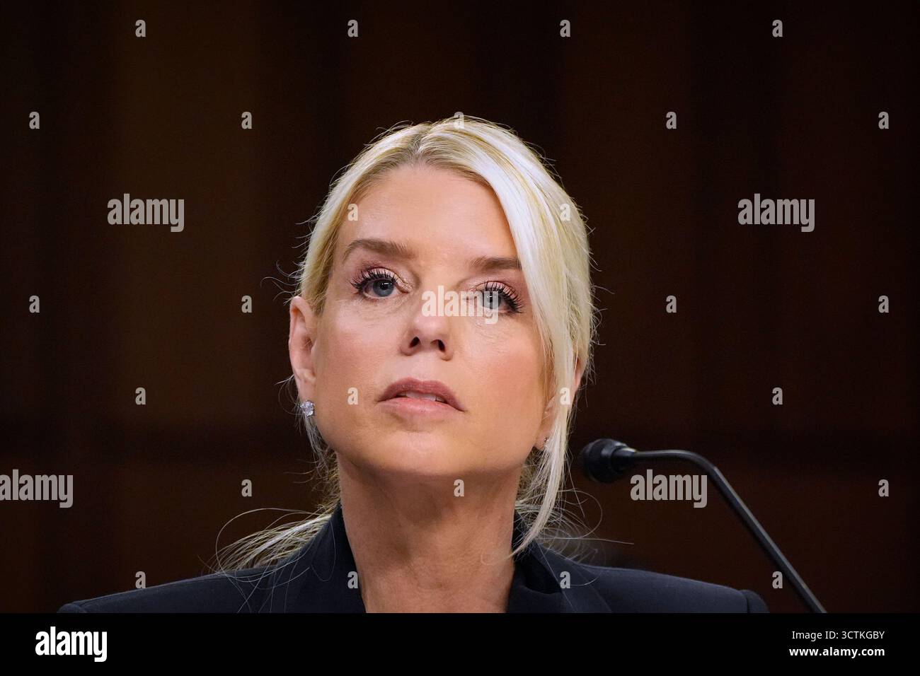 Attorney General Pam Bondi appears before a Senate Judiciary Committee ...