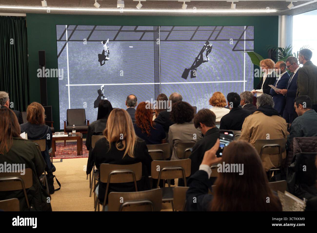 Milan, Italy. 07th Oct, 2025. Milan, Opening of the Golden Goose Arena ...