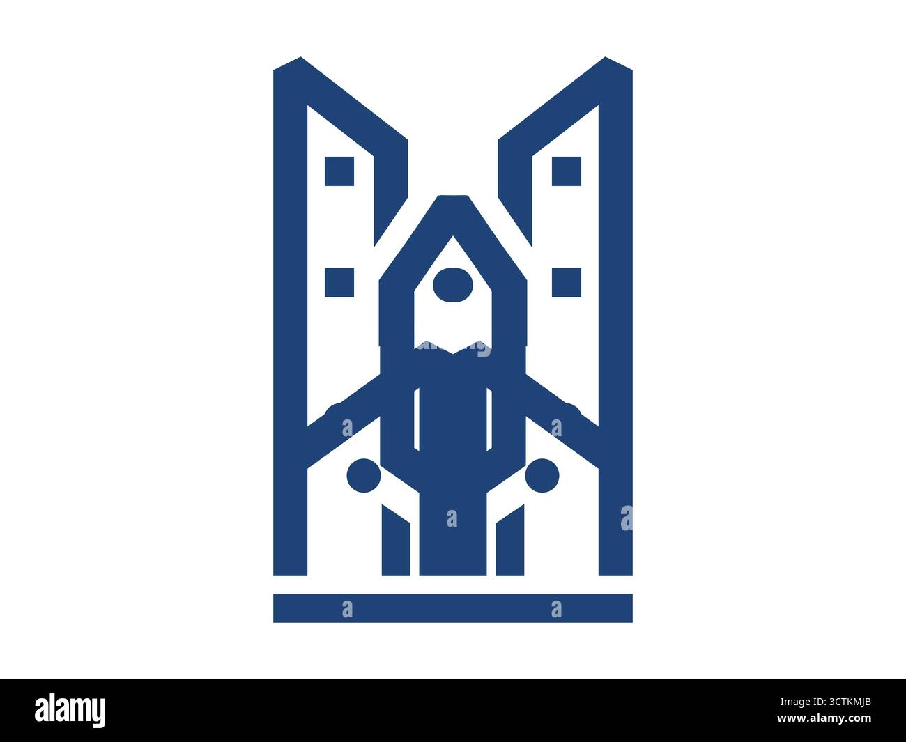 Skyscraper office block in Stock Vector Images - Alamy