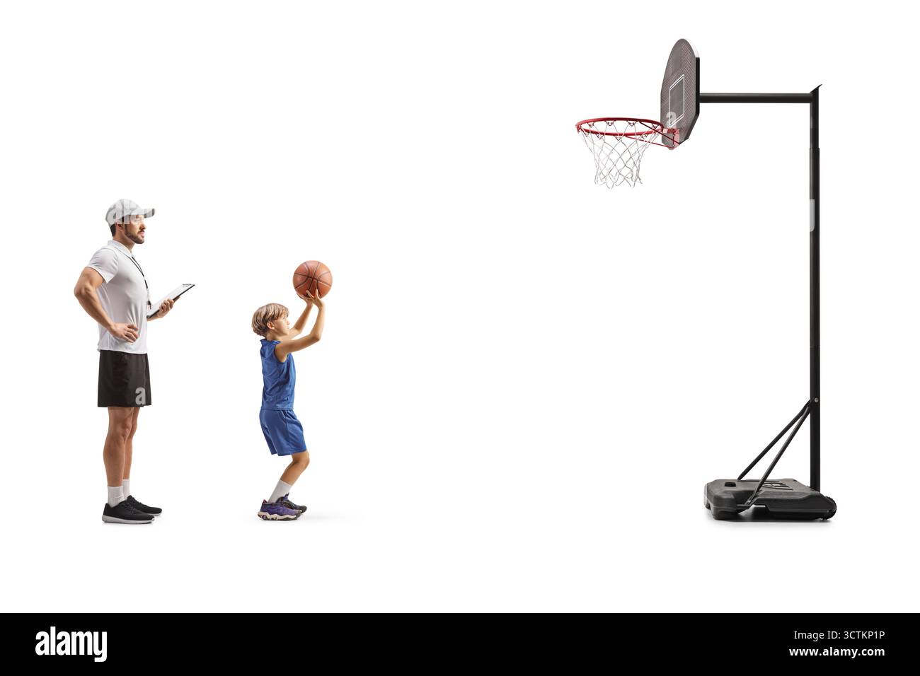 Kid basketball profile hi-res stock photography and images - Alamy