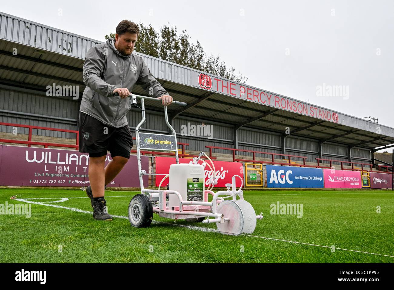 General ground views of Highbury Stadium, home ground for Fleetwood ...