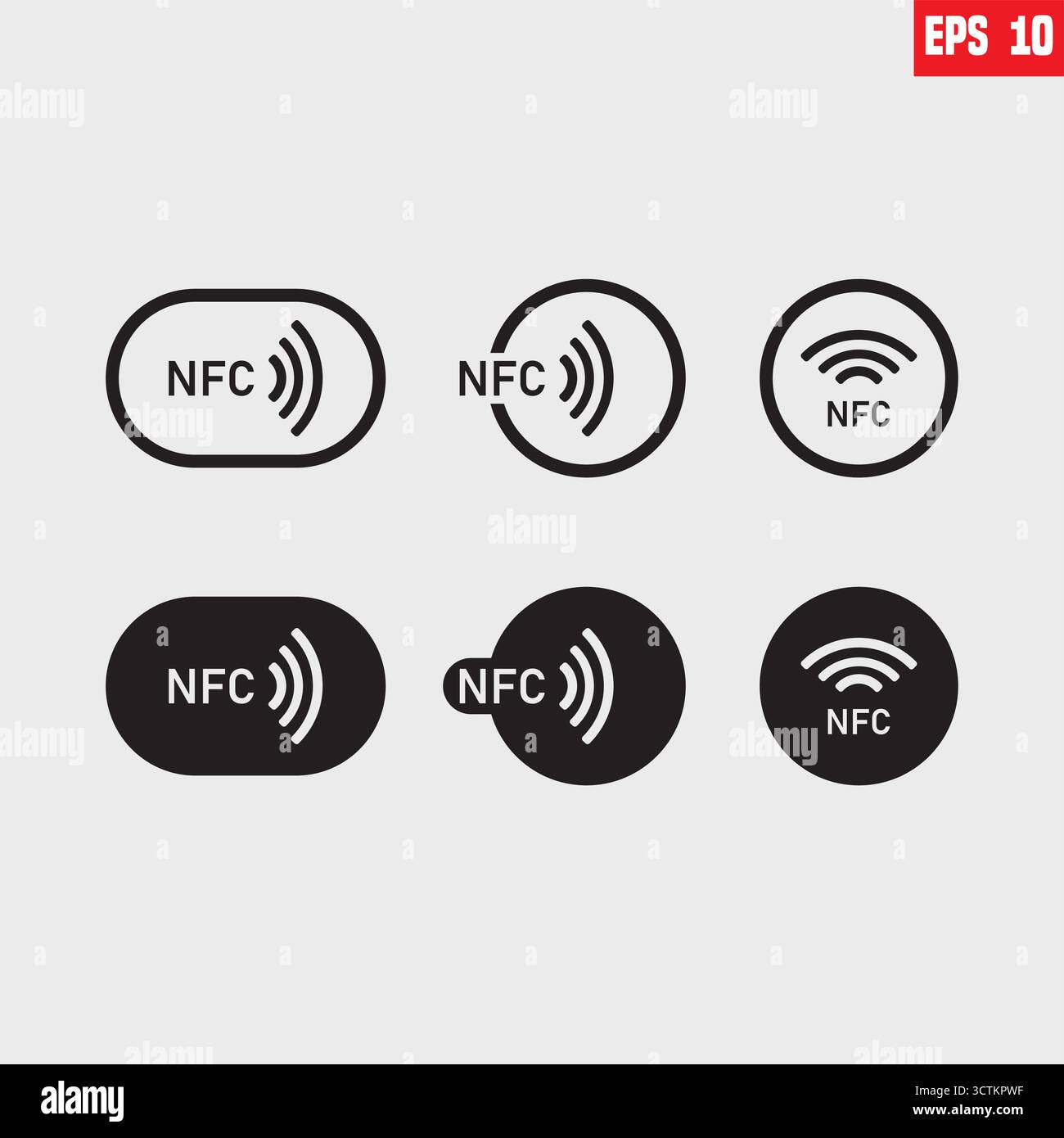 Nfc wireless pay mobile phone Stock Vector Images - Alamy