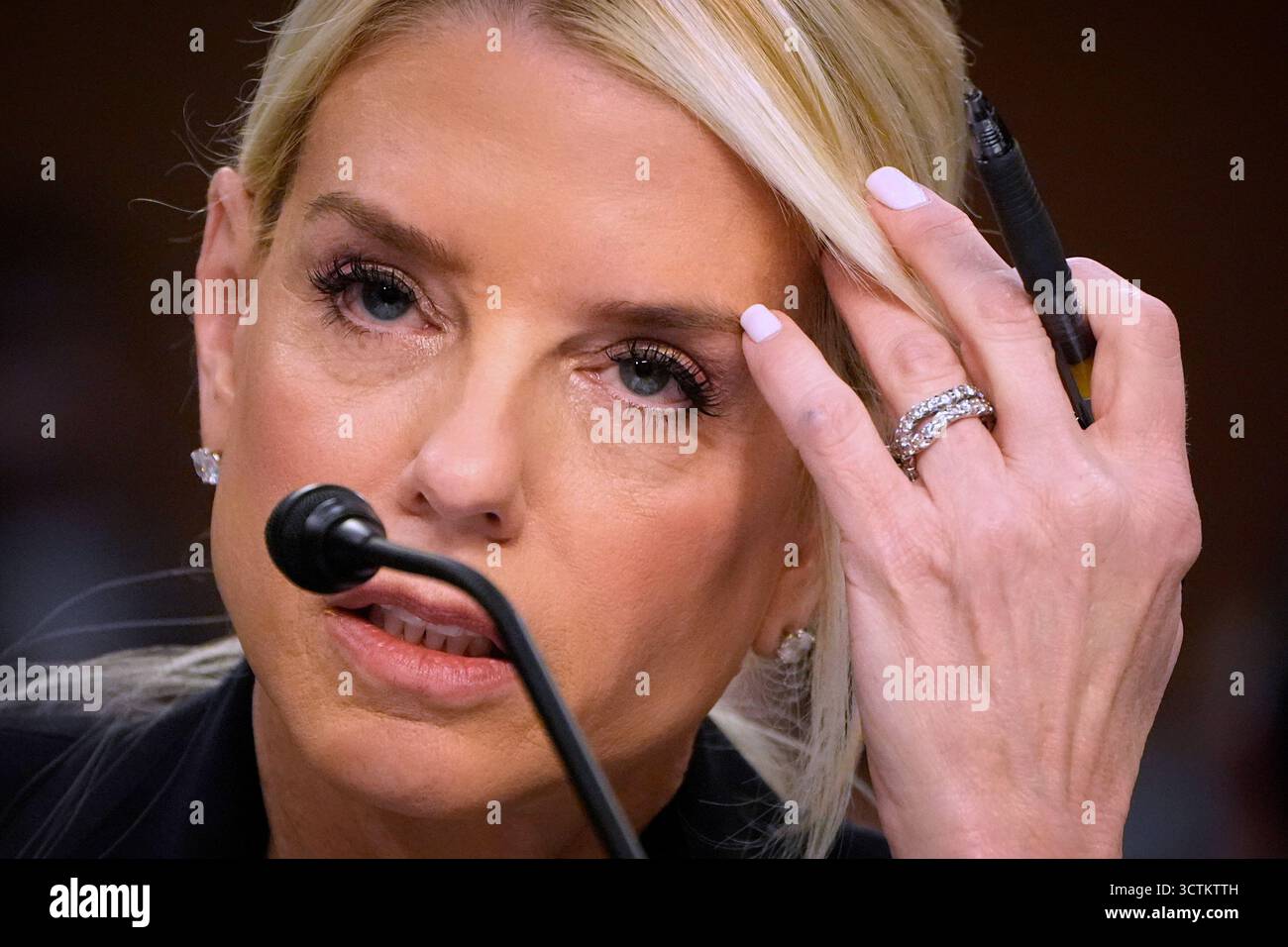 Attorney General Pam Bondi appears before a Senate Judiciary Committee ...