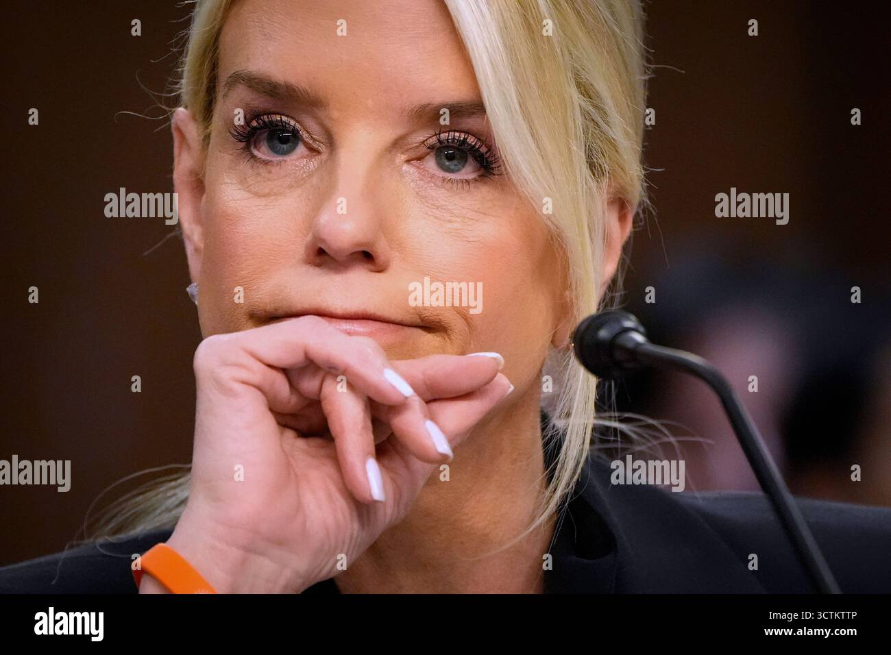 Attorney General Pam Bondi appears before a Senate Judiciary Committee ...