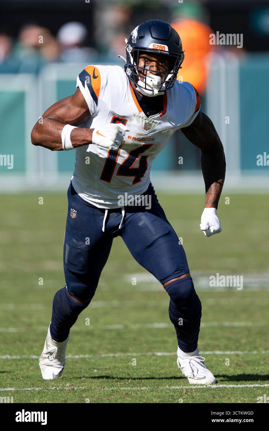 Denver Broncos wide receiver Courtland Sutton in action during an NFL football game against the ...