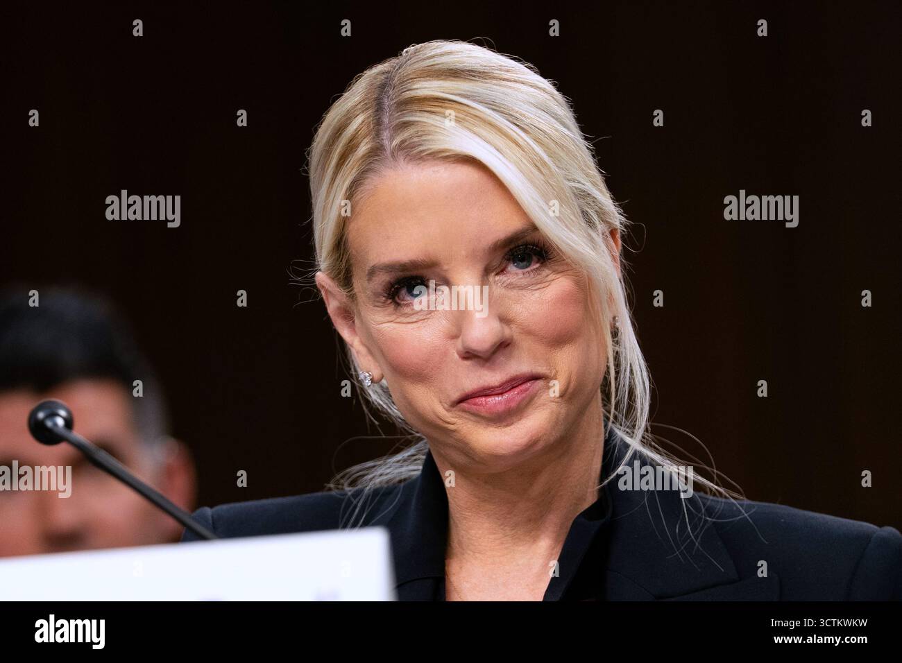 Attorney General Pam Bondi smiles at an oversight hearing before the ...