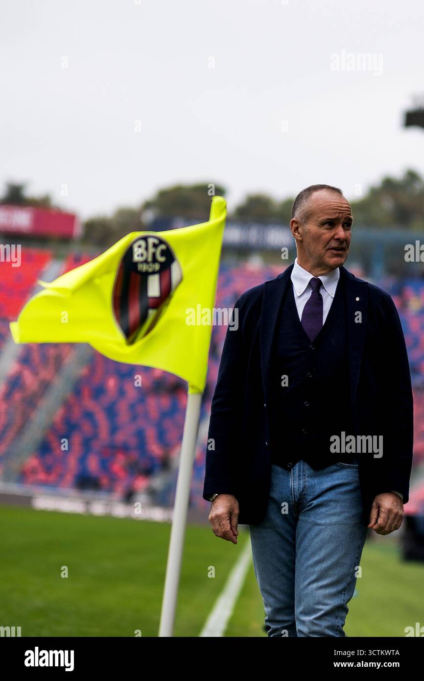 Joey Saputo, chairman of Bologna FC, looks on prior to the Serie A ...