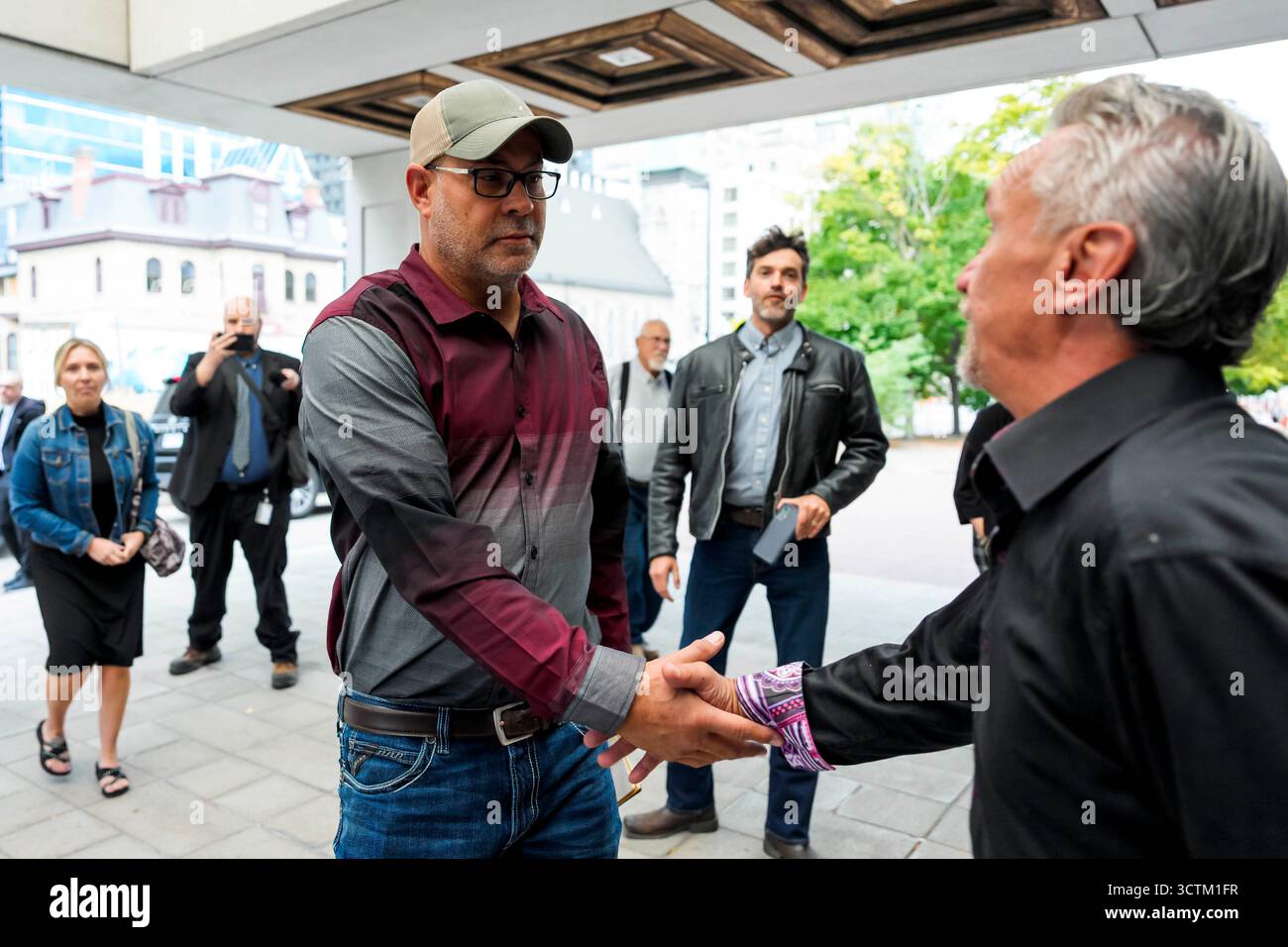 Chris Barber arrives at the courthouse in Ottawa for sentencing in his ...