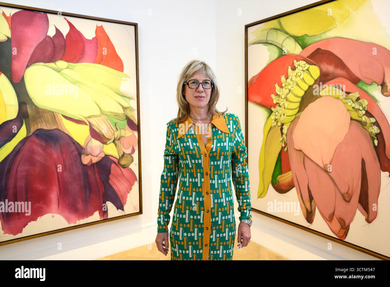 EDITORIAL USE ONLY Artist Sarah Graham at the Genius Loci exhibition, a ...