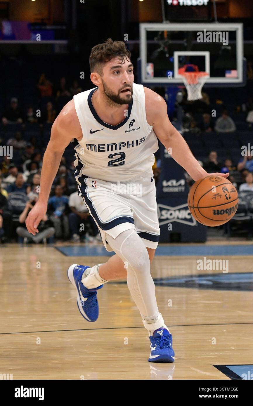 Memphis Grizzlies guard Ty Jerome (2) plays in the first half of an NBA ...