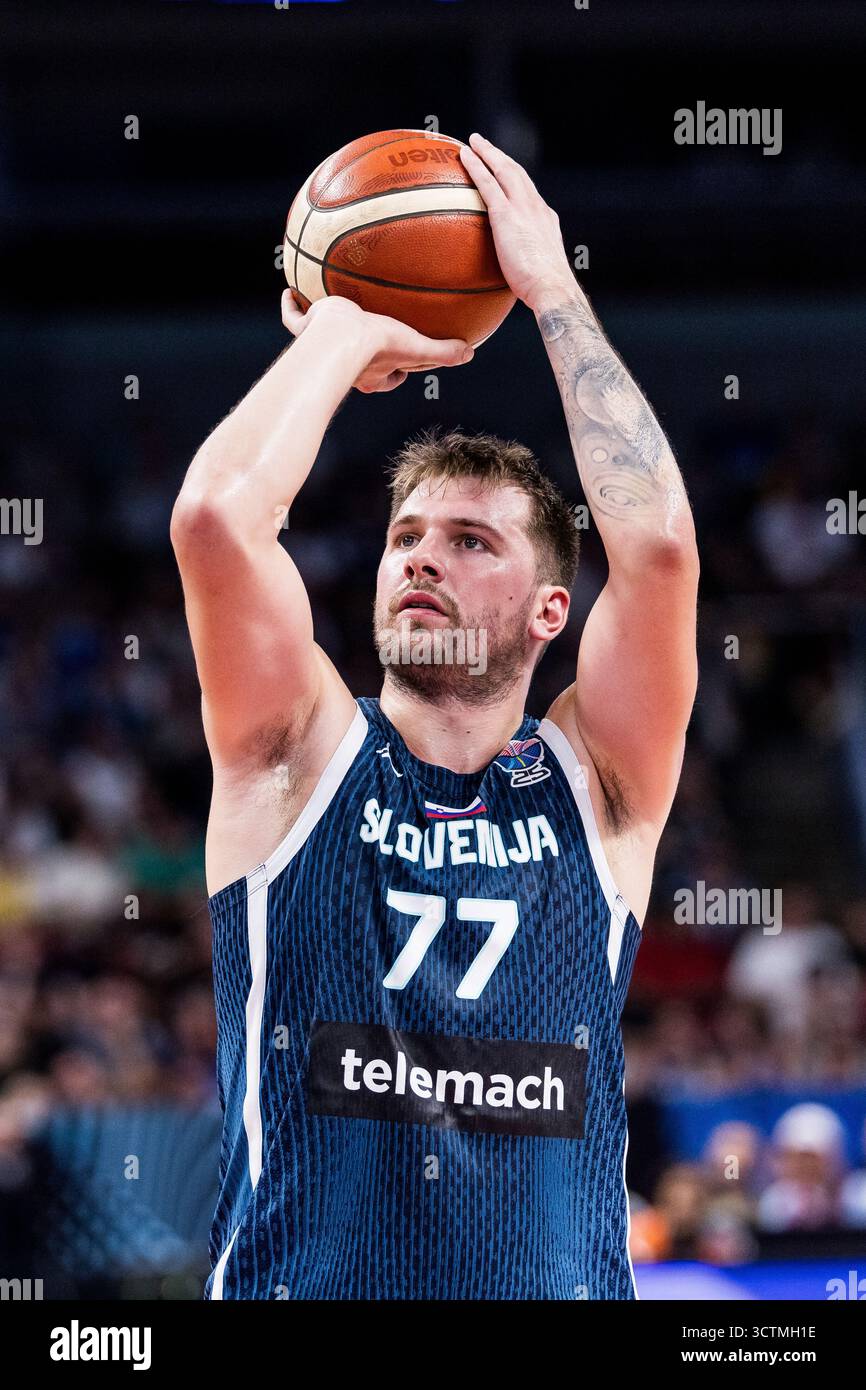 Luka Doncic (Slowenien, 77) an der Freiwurflinie FIBA EuroBasket 2025: Deutschland - Slowenien ...