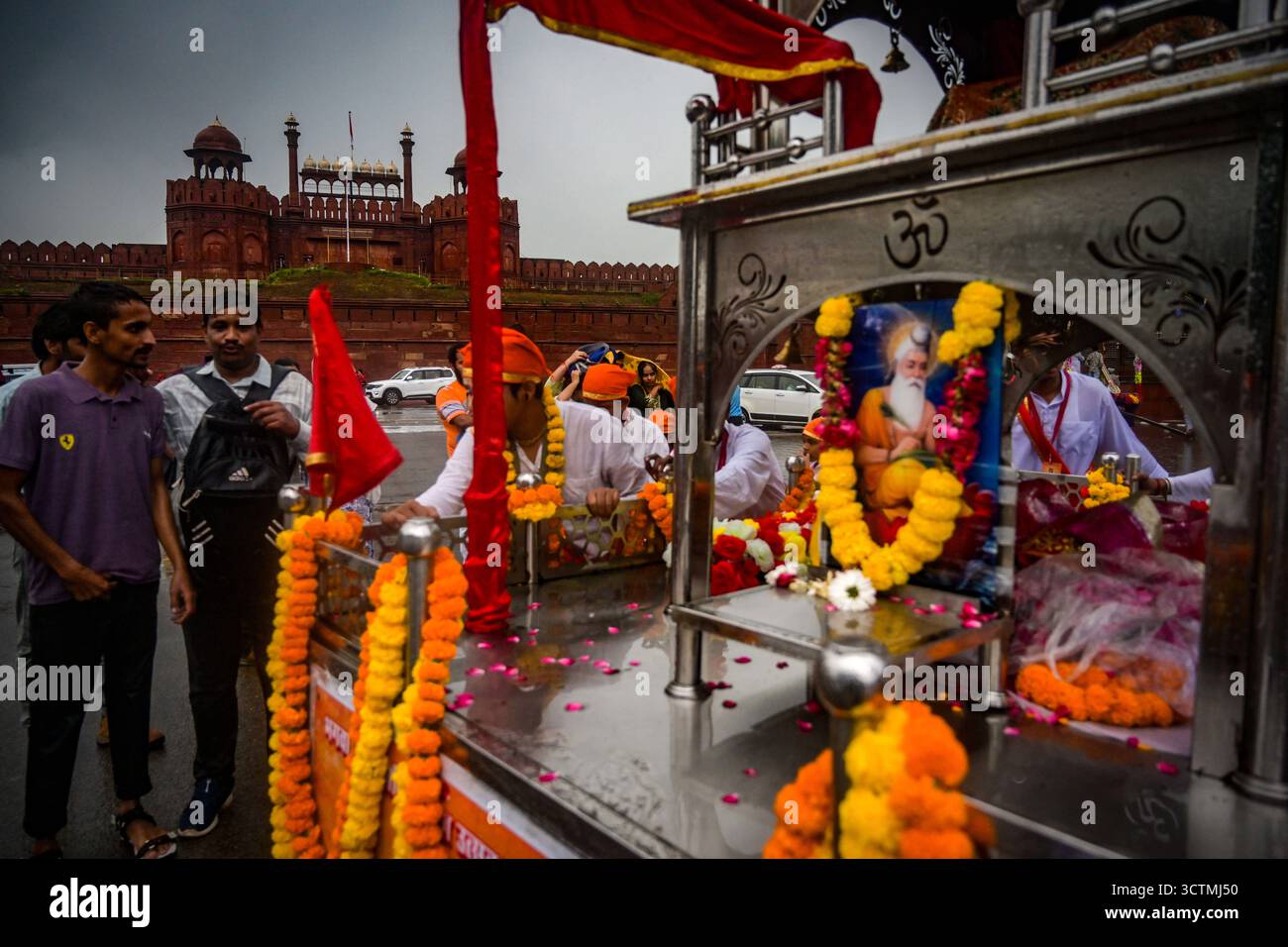 NEW DELHI, INDIA - OCTOBER 7: People enjoy during the inauguration of ...