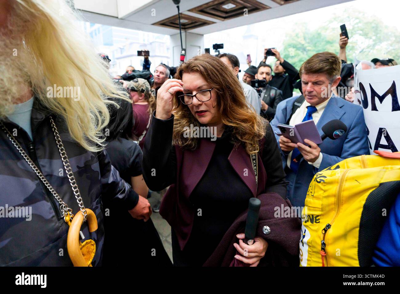 Diane Magas, lawyer for Freedom Convoy organizer Chris Barber, leaves ...
