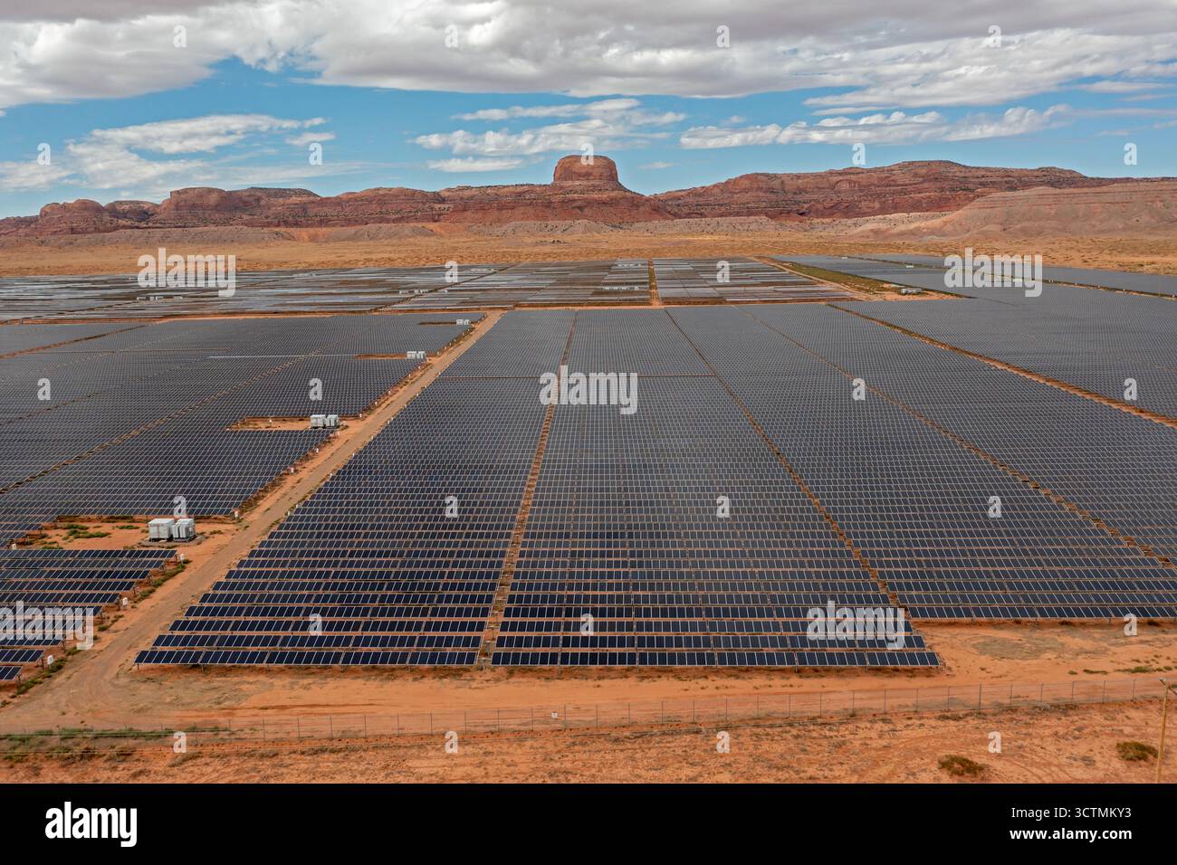 Kayenta, Arizona - The Navajo Nation's Kayenta Solar Plant. It is the ...