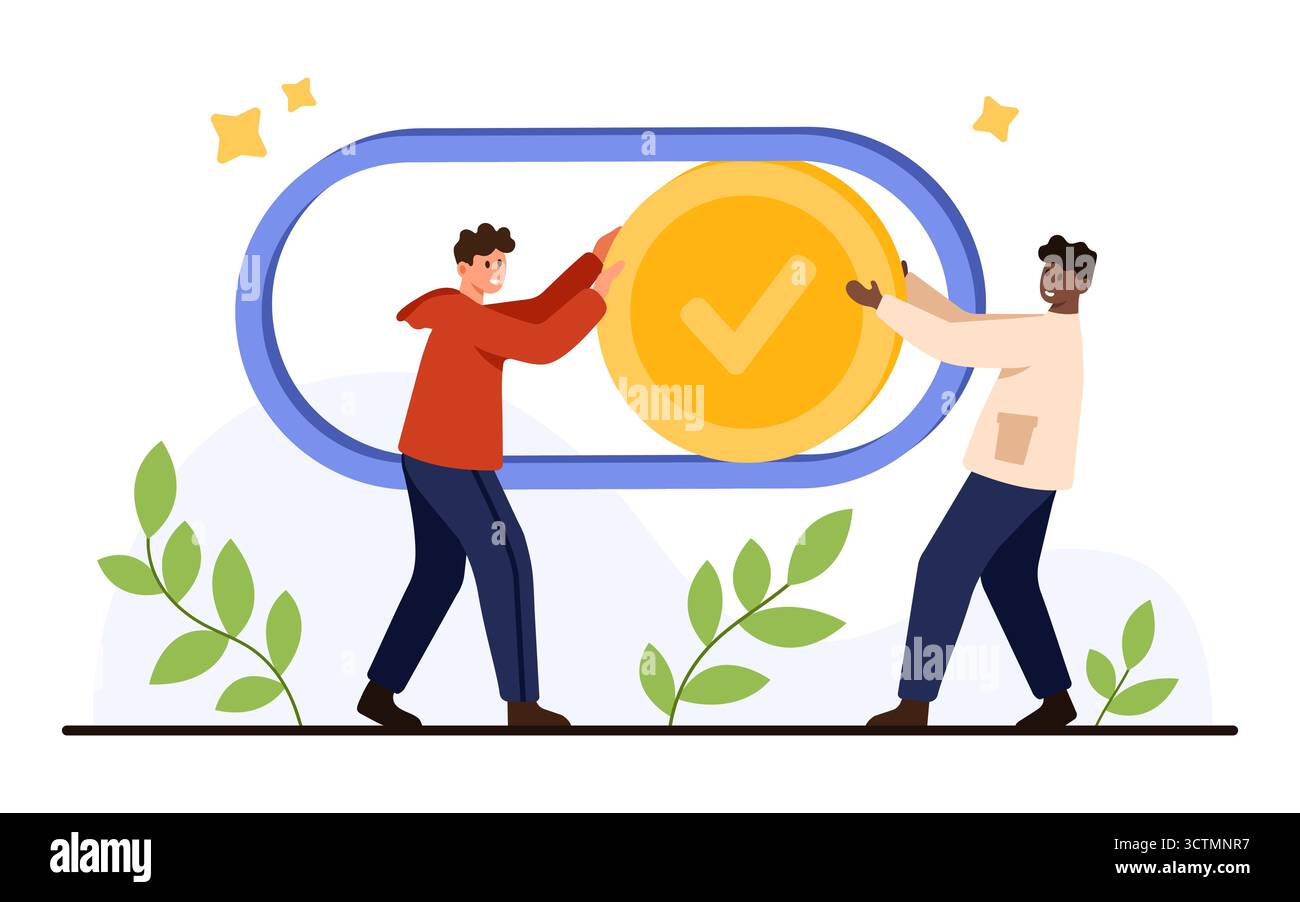 Two diverse people turning hi-res stock photography and images - Alamy