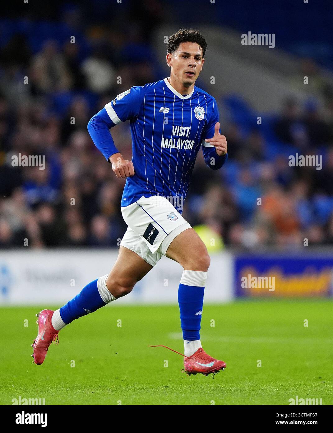 Cardiff City's Yousef Salech during the Vertu Trophy Southern Group A ...