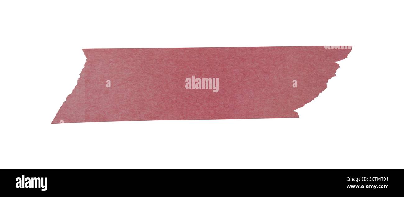 pink masking tape piece isolated on transparent background, torn paper ...