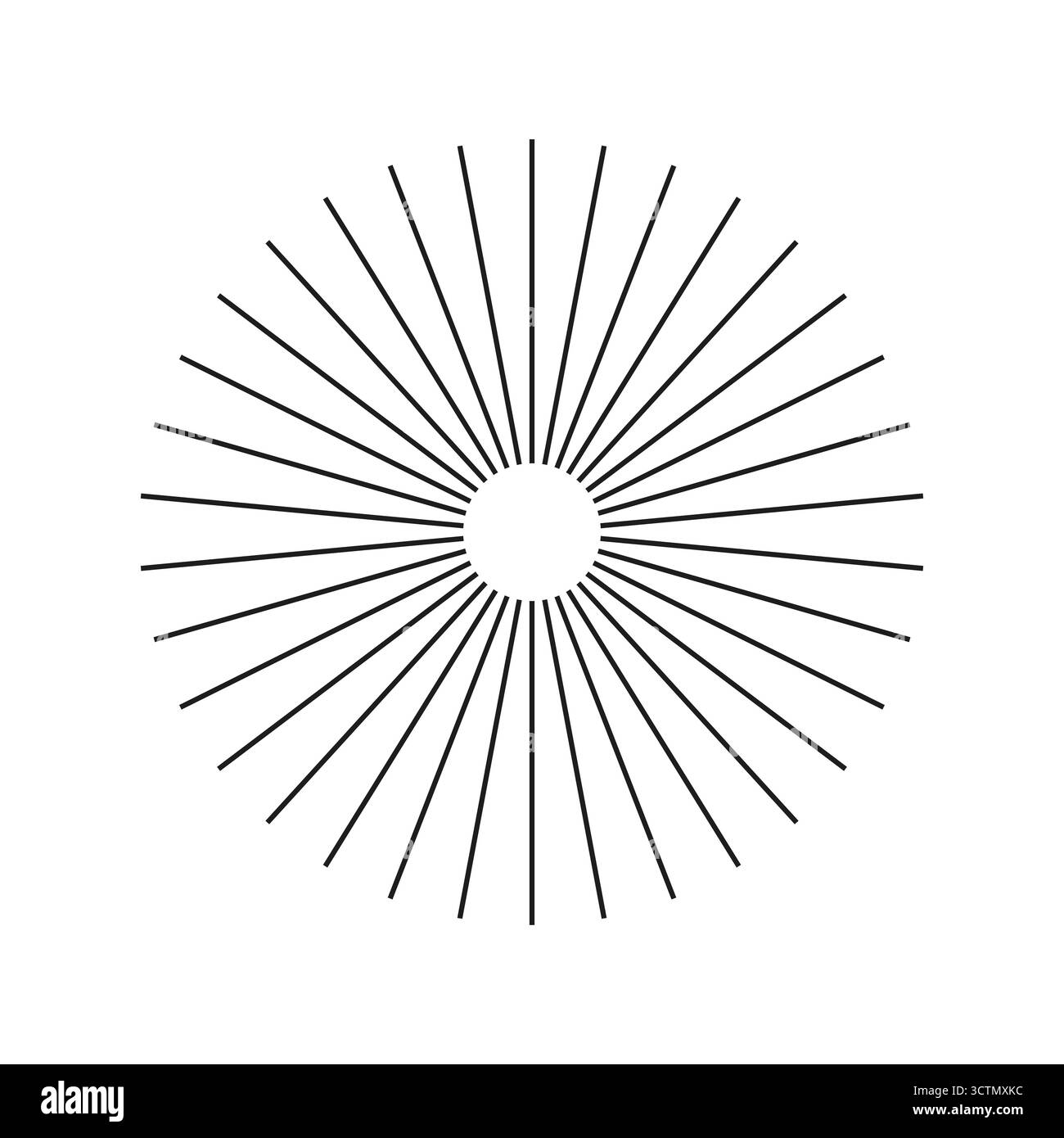 Rays beams starburst sunburst pattern Cut Out Stock Images & Pictures ...